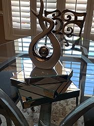 Amazon.com: GIMORRTO Mirror Display Riser 3 Stairs, Glam Accent Table ...