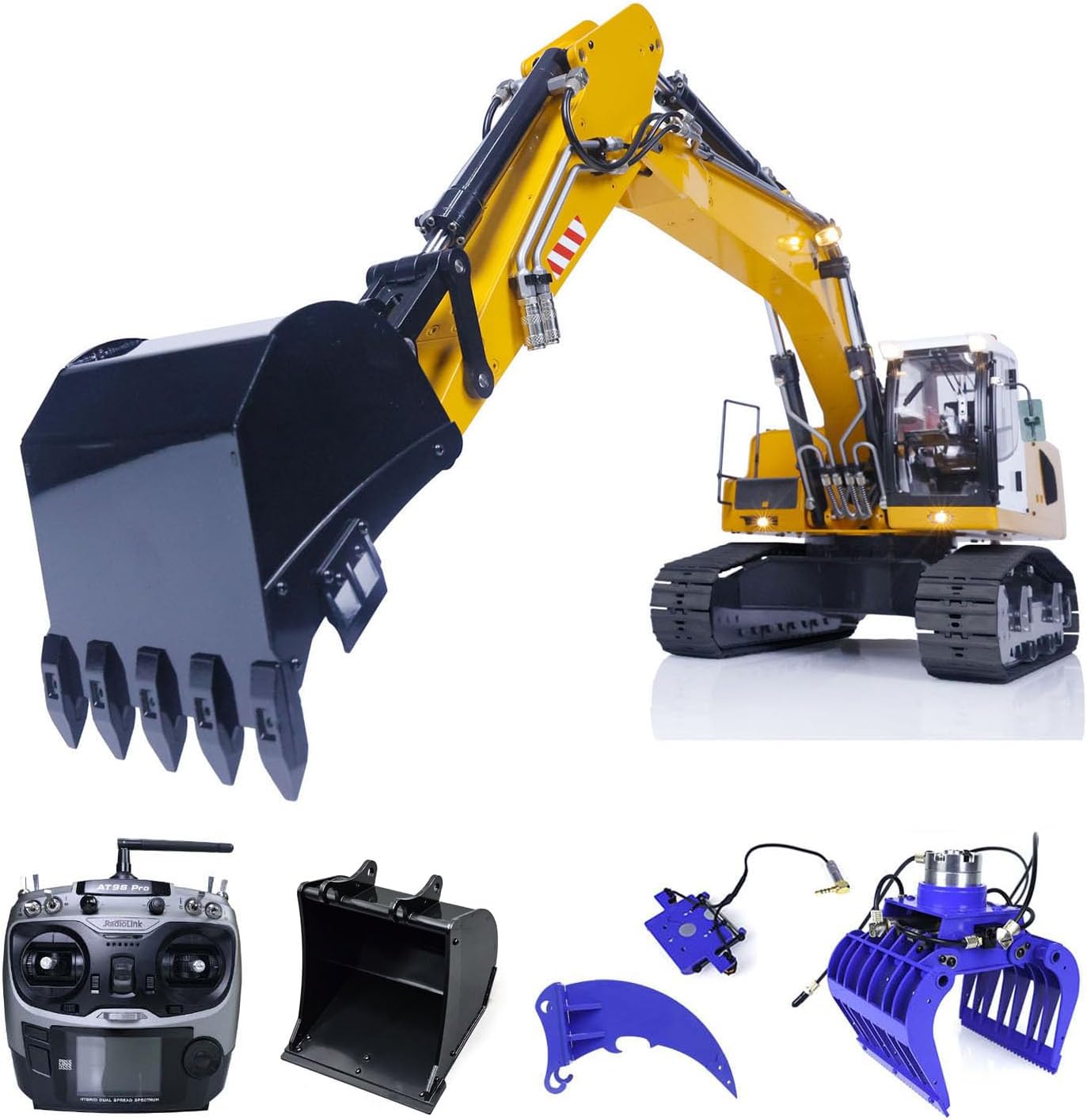 Amazon.com: TOUCAN RC HOBBY 1/14 946 Model 9Ch Tracked RC Hydraulic ...