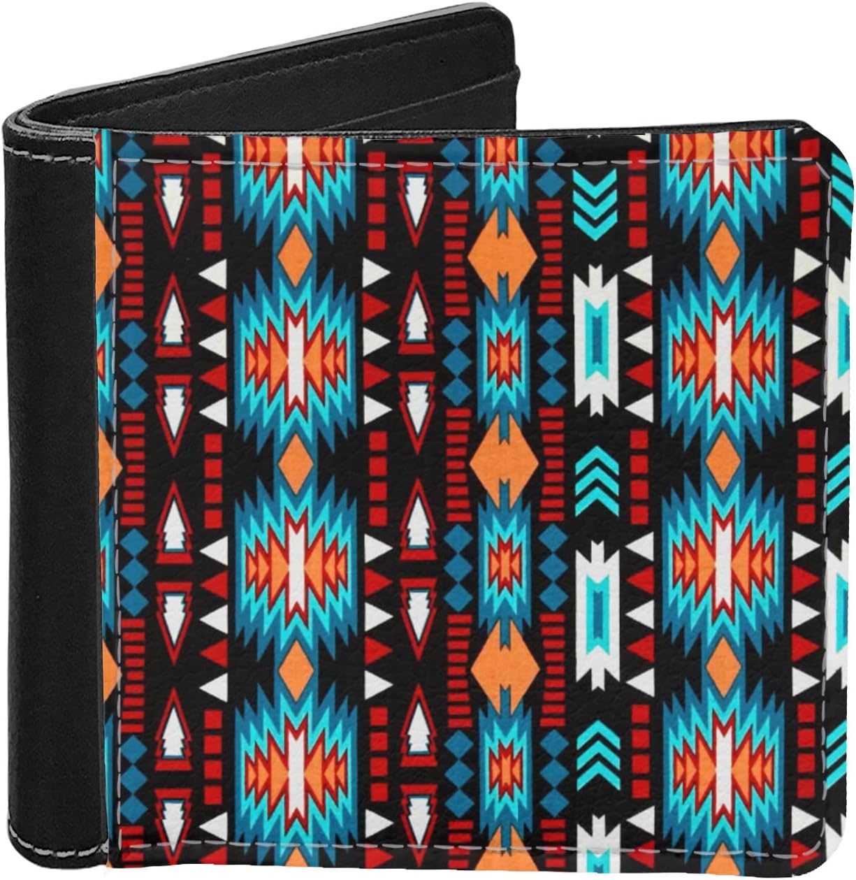 Amazon.com: Coldinair Native American Aztec Design Wallets for Men,Slim ...