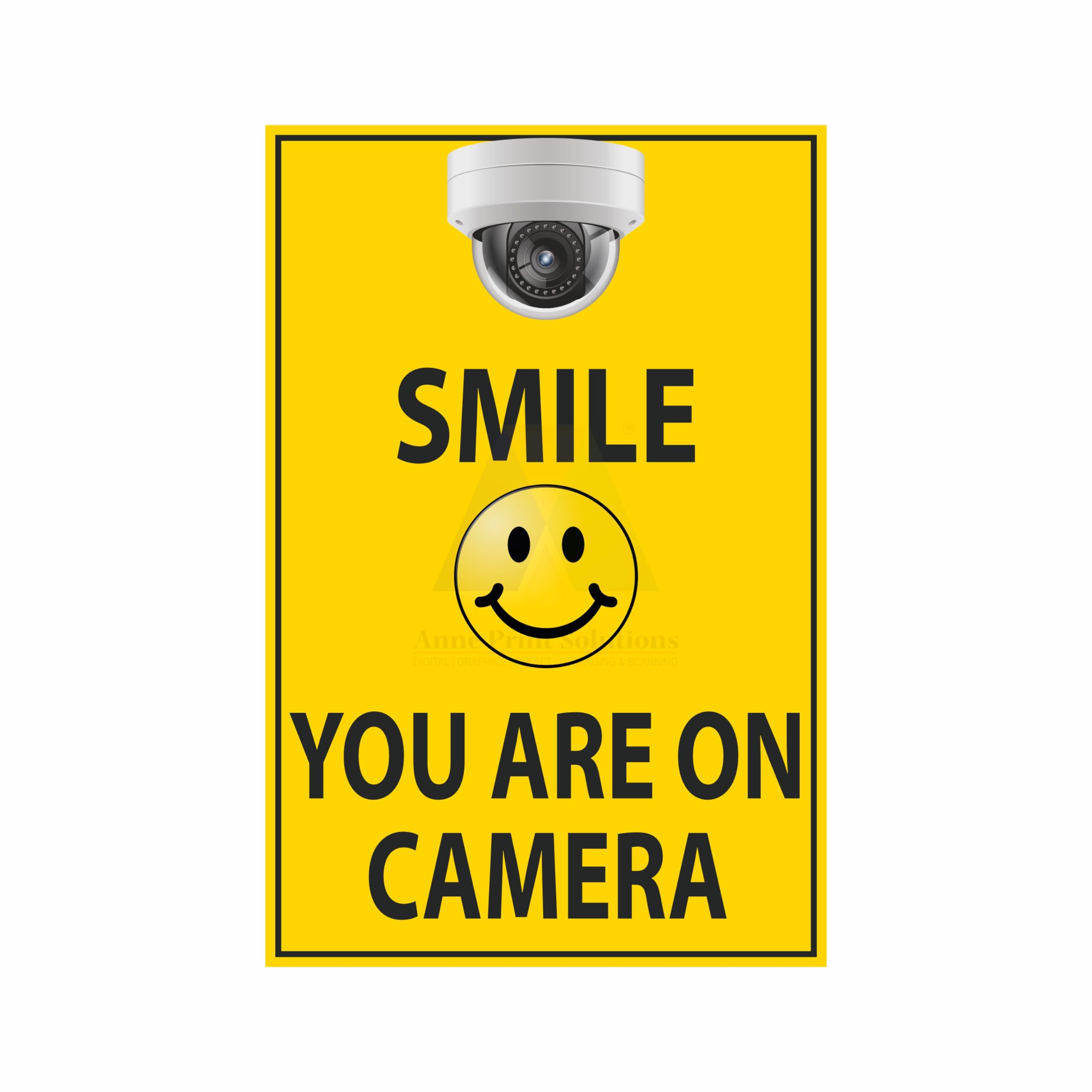 Anne Print Solutions® Smile Please You are On Camera Stickers Pack of 4 ...