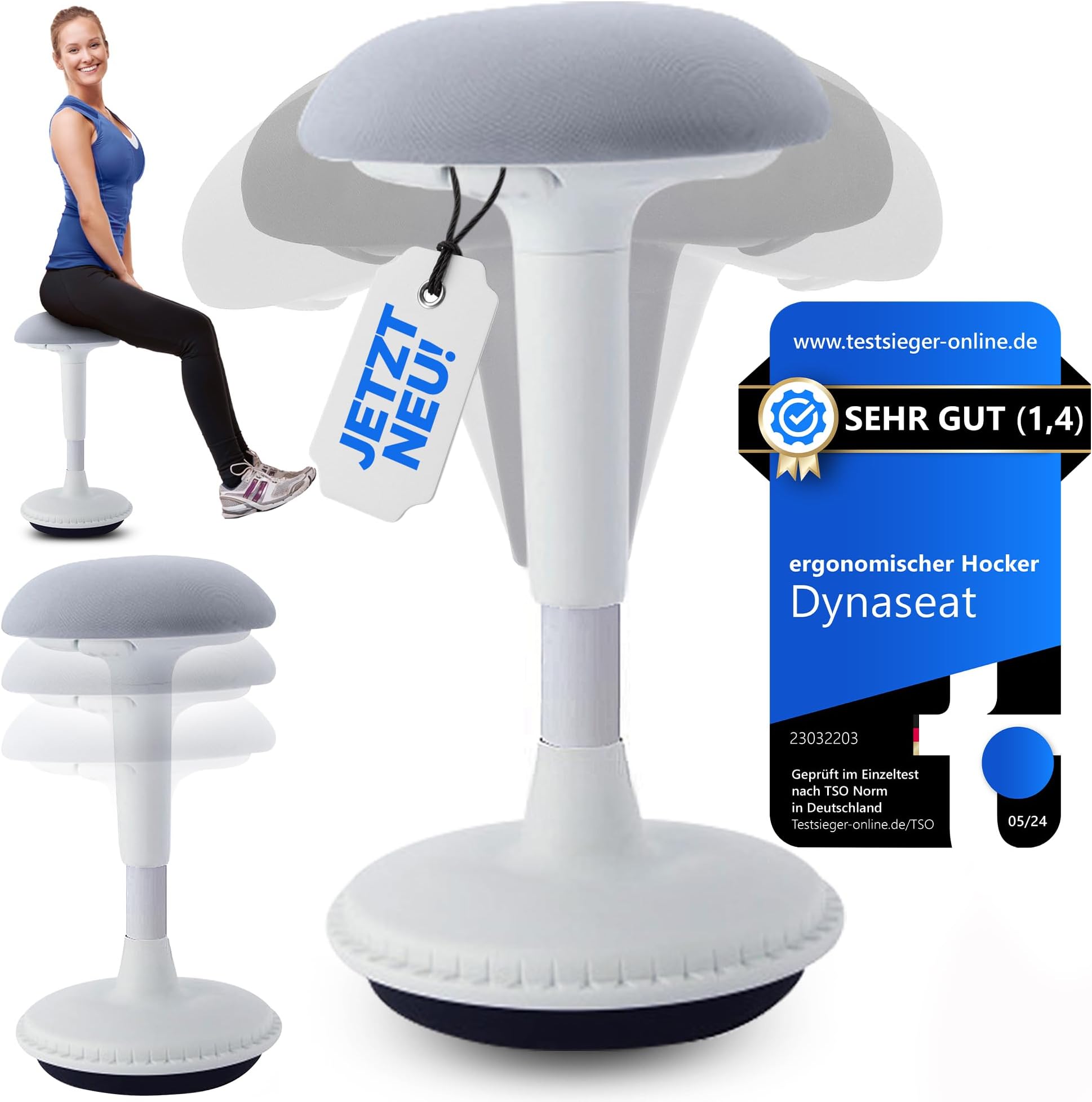 Interstuhl UPis1 - ergonomischer Sitzhocker mit Schwingeffekt ...