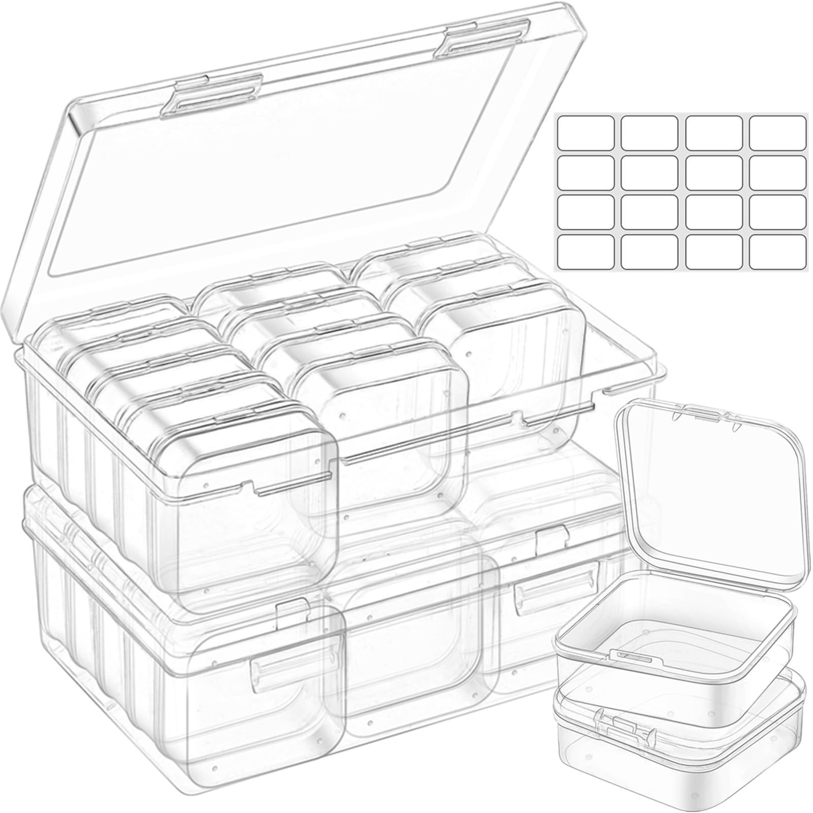 Amazon.com: Jutieuo Small Bead Organizers and Storage Containers, 32 ...