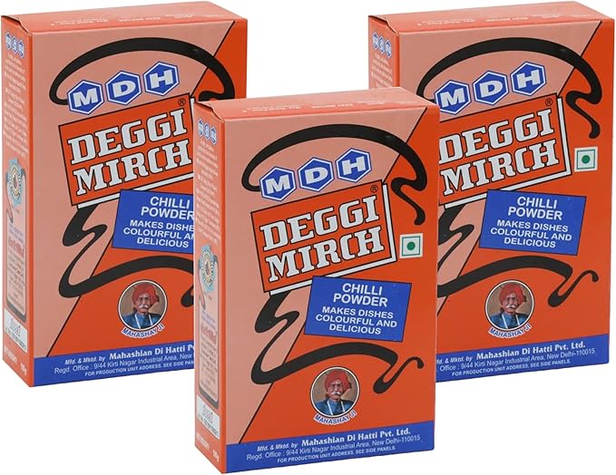 MDH Deggi Mirch 100g (Pack of 3)- Enhances the flavours of the meal - A ...