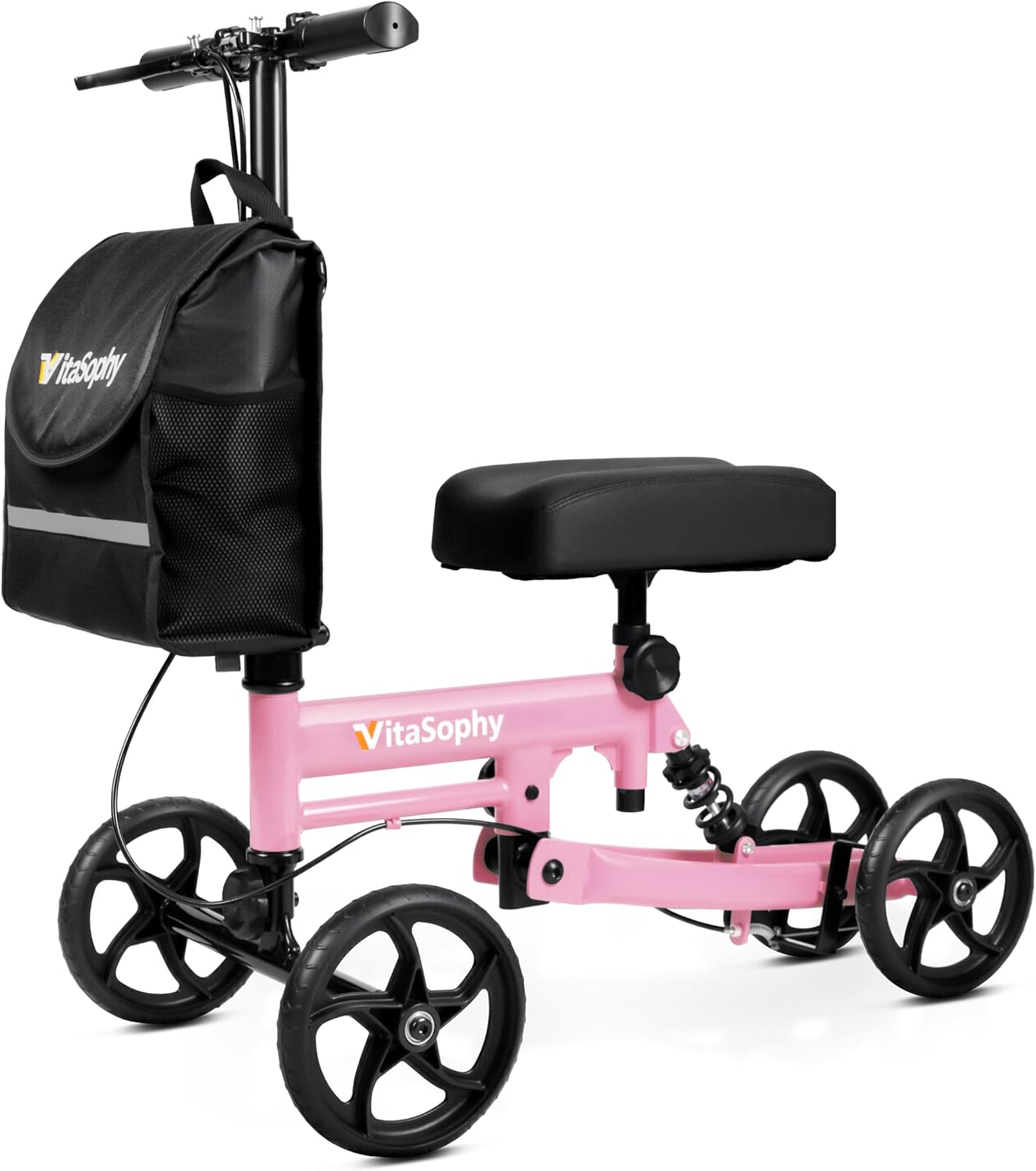 Amazon.com: VitaSophy Knee Scooter with Dual Brakes, Steerable Knee ...