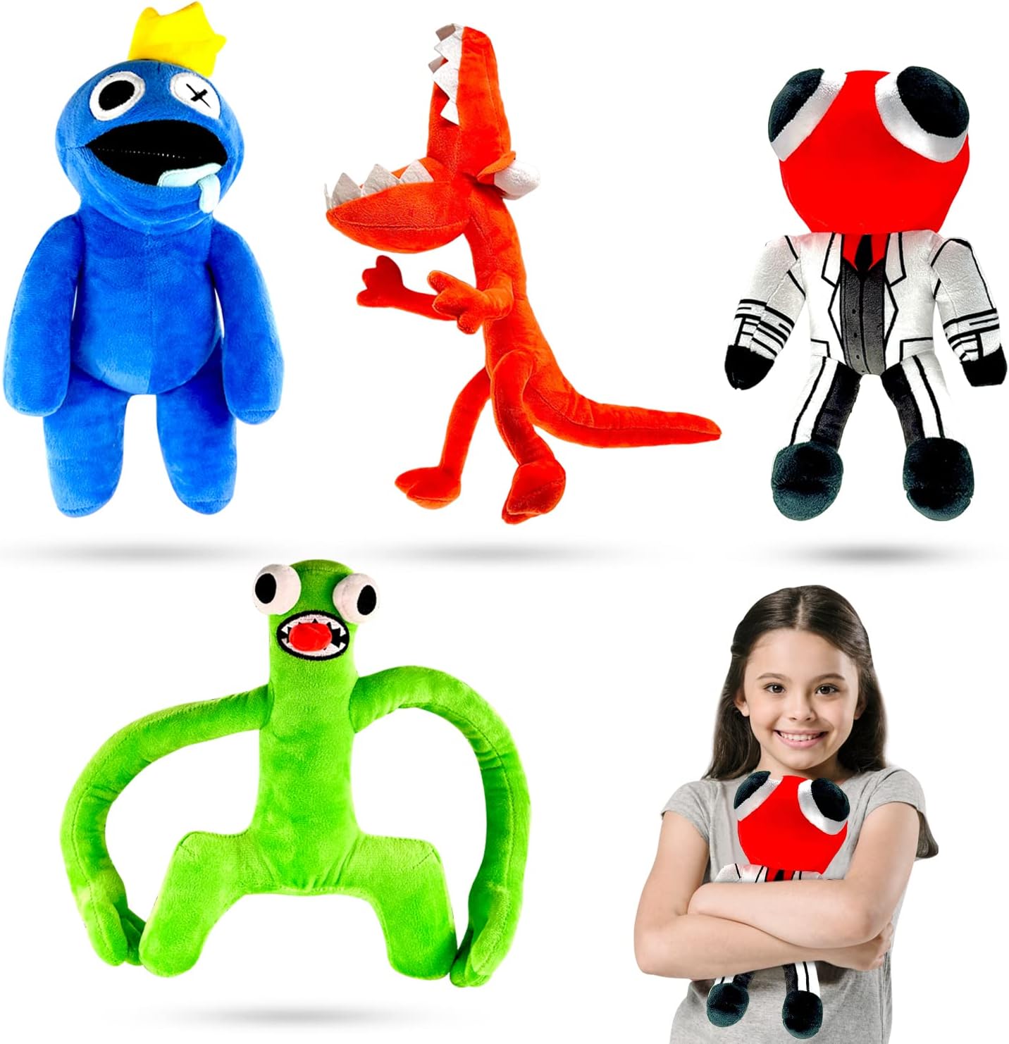 Amazon.com: TwCare Rainbow Friends Plush Toy, Rainbow Friends 4 Pack ...