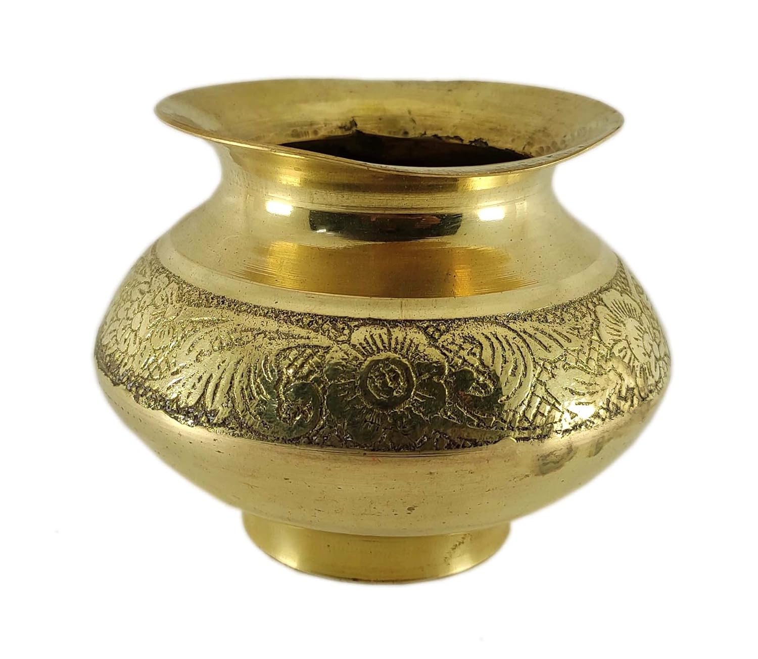 Hand Carved Brass karwa chauth lota - kitchenware Water Pot Home ...