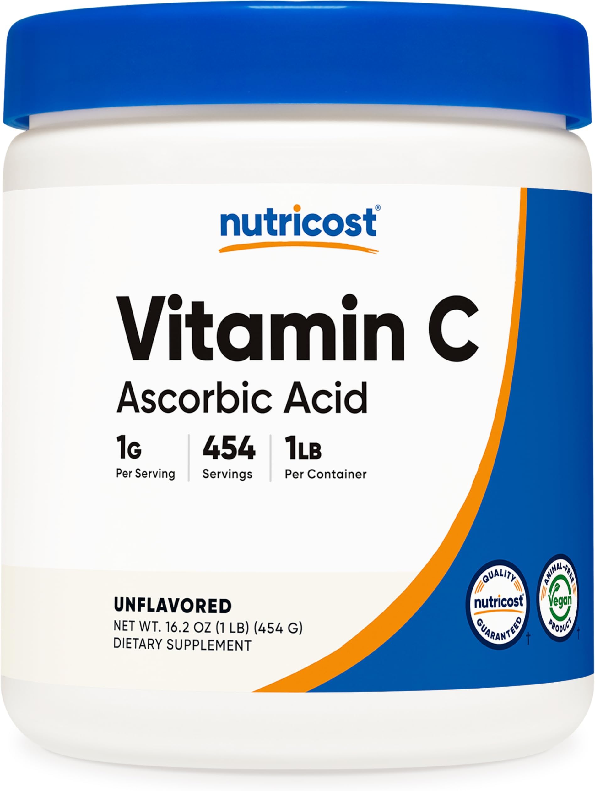 Amazon.com: Vitamin C Powder Pure Ascorbic Acid Soluble Fine Non GMO ...