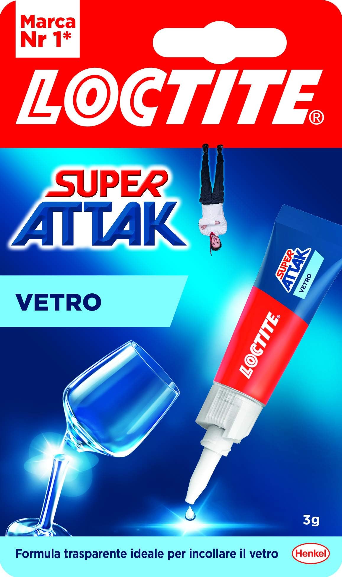 Loctite Super Attak Vetro, colla per vetro di alta qualità, super colla ...