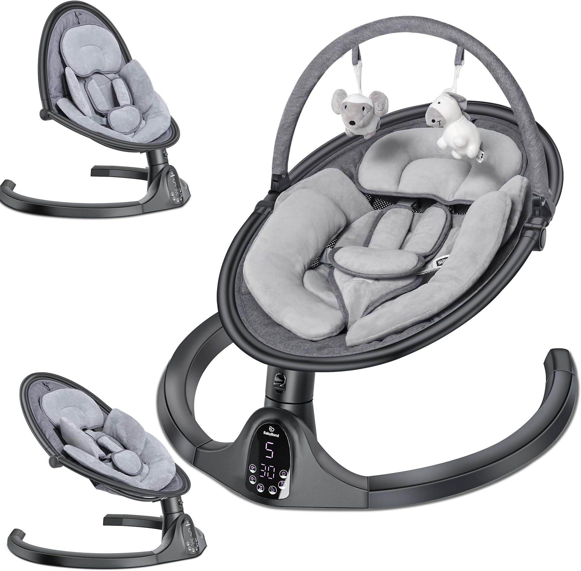 Amazon.com : BabyBond Baby Swings for Infants to Toddler | Bluetooth ...
