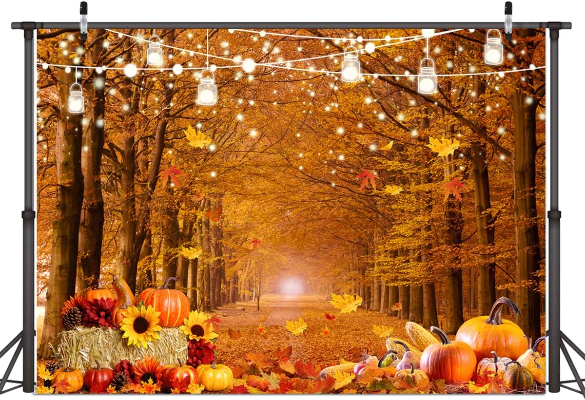 Amazon.com : Dudaacvt 7x5ft Fall Thanksgiving Backdrop Fall Photography ...