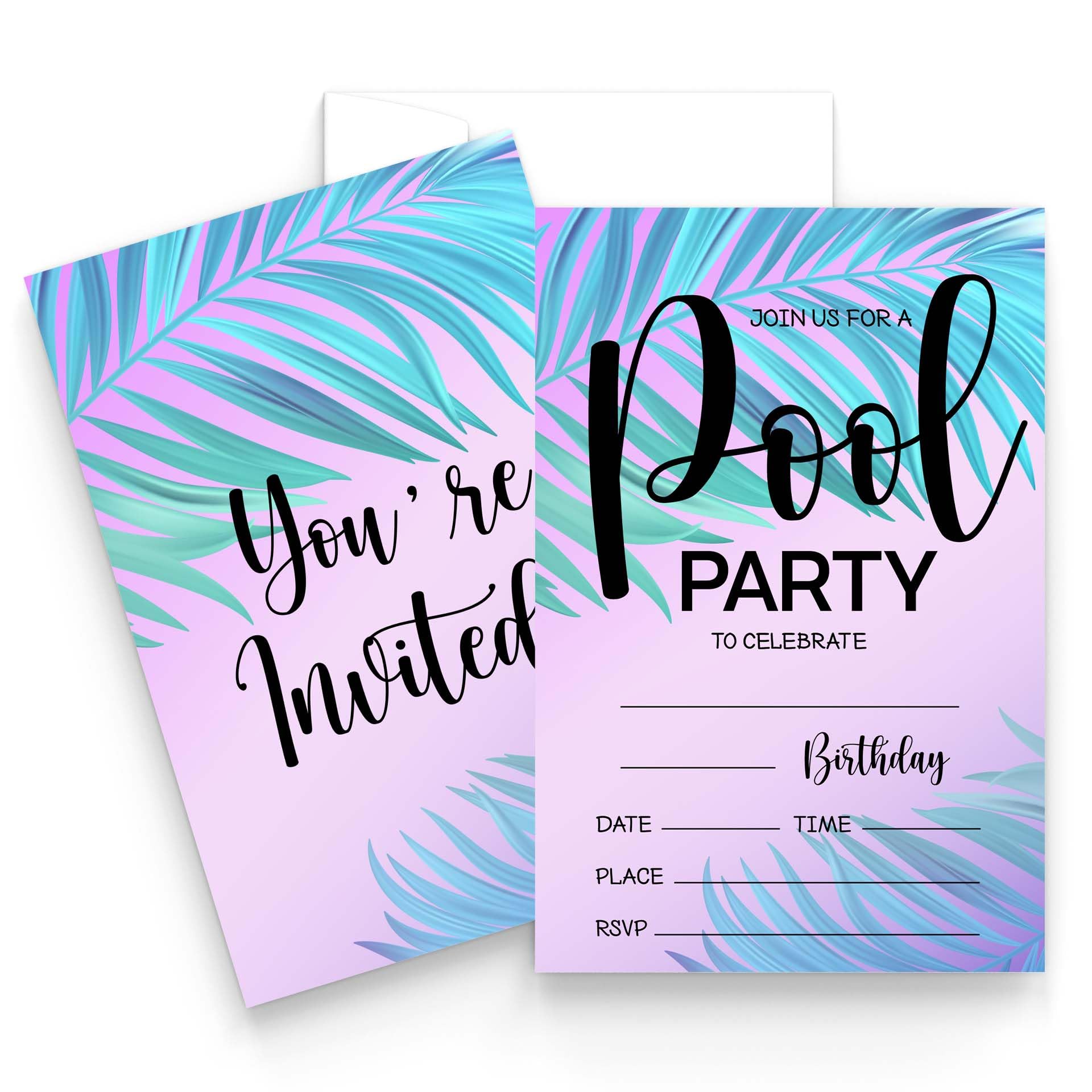 Swimming Pool Birthday Invitations Amazon.com : 30 Set Pool Party