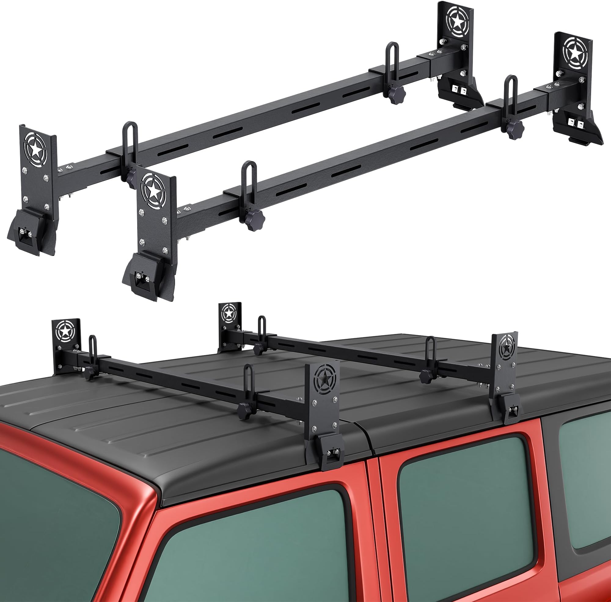 Amazon.com: Roof Ladder Rack Fit for Jeep Wrangler 2007-2024 JK JL ...