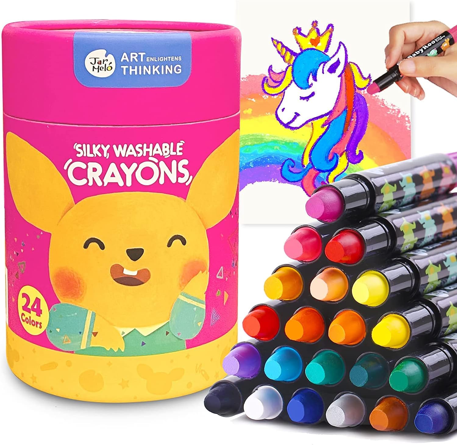 Buy Jar Melo Jumbo Crayons For Toddlers 24 Colors Twistable Crayons Non Toxic Washable Crayons buy-jar-melo-jumbo-crayons-for-toddlers-24-colors-twistable-crayons-non-toxic-washable-crayons