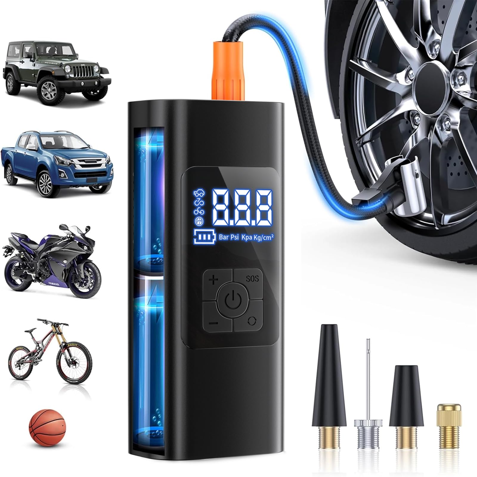 Amazon.com: Tire Inflator Portable Air Compressor - Air Pump for Car ...