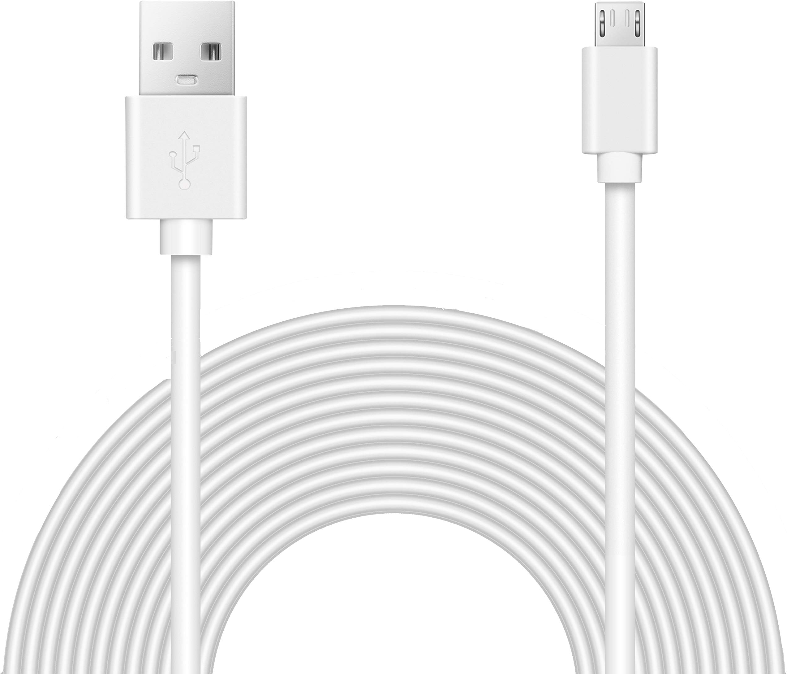 Amazon.com: Micro USB Cable PS4 15FT,iSeeker Black Extra Long Durable ...