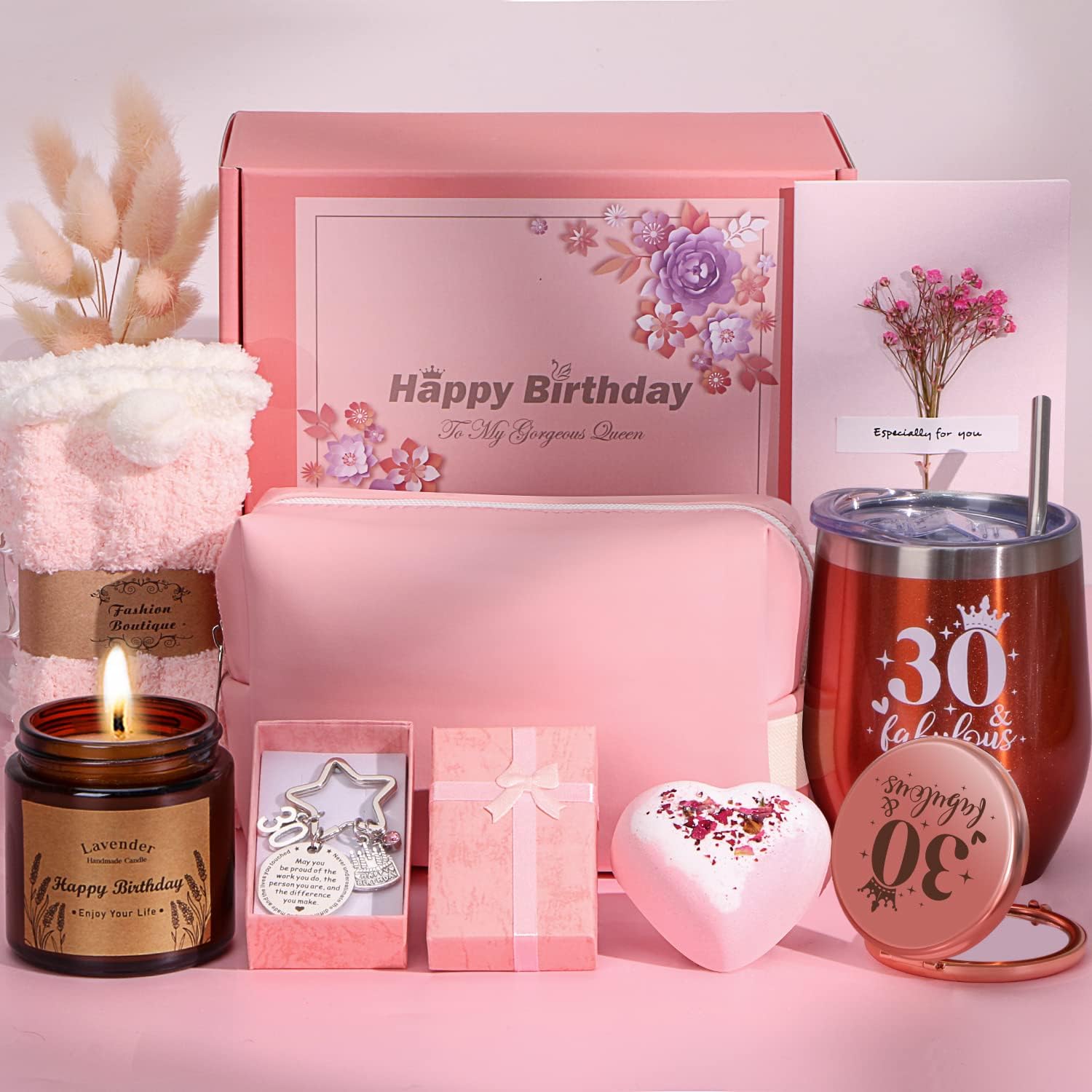 30th Birthday Gifts for Women, Personalised Gifts for Women, 30 Year Old Birthday Pamper Gifts ...