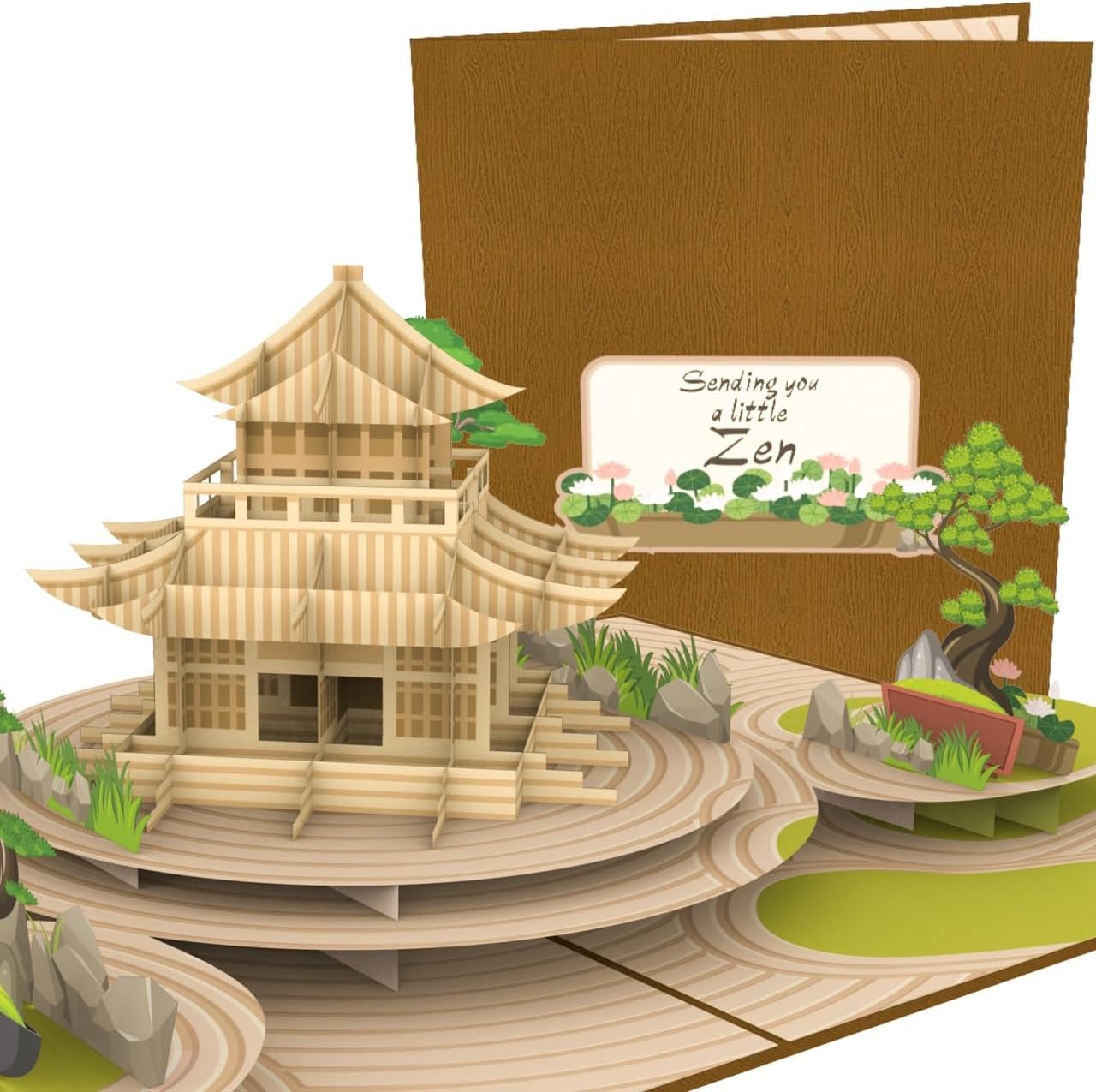 PopLife® Japanese Zen Garden 3D Pop Up Card - Sending you a little ZEN ...