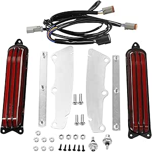 Amazon.com: TCMT Rear Fender Fascia LED Brake Turn Tail Lights Fit For Harley Touring Road King ...