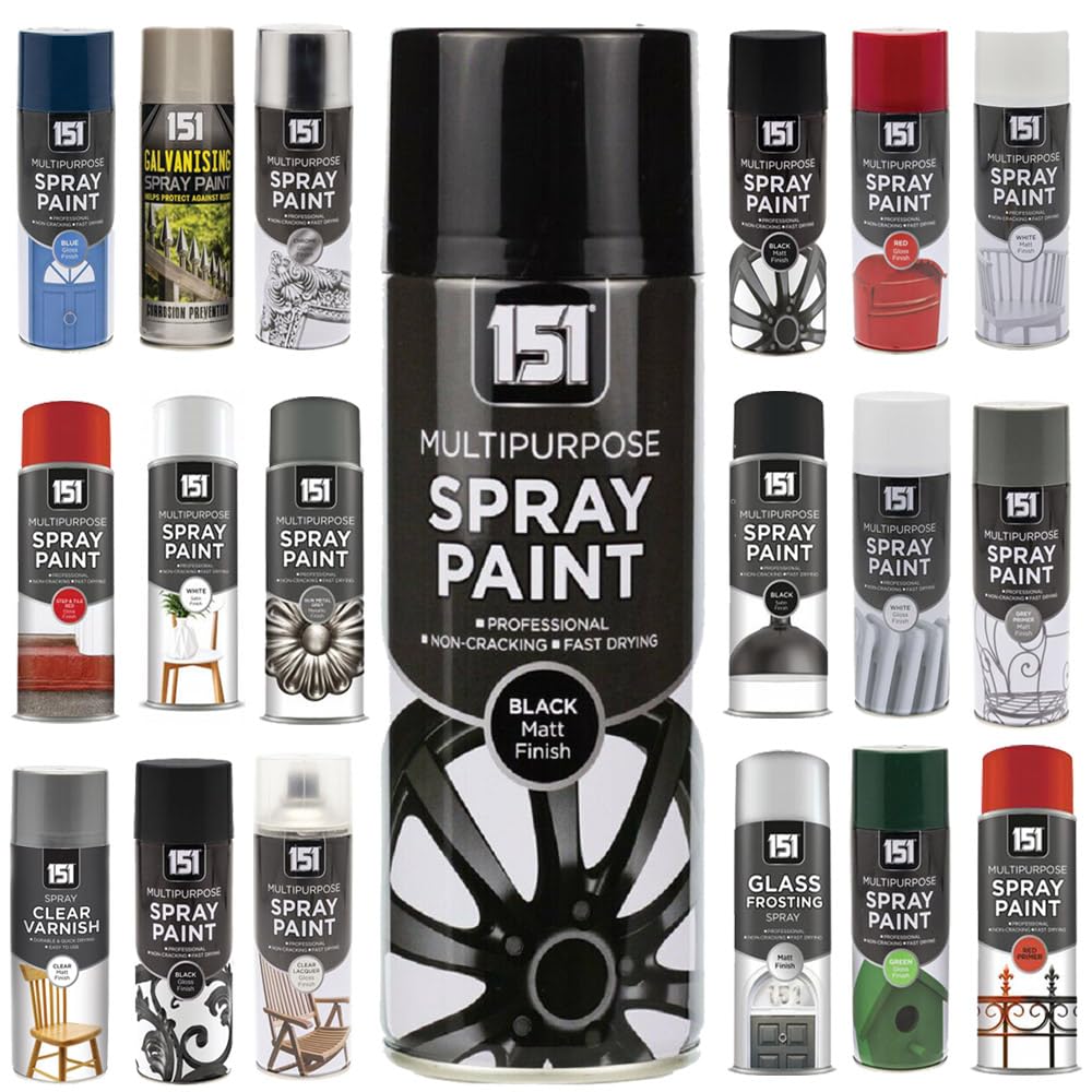 Multi-Purpose Black Matt Spray Paint 400ml, Professional Quality ...