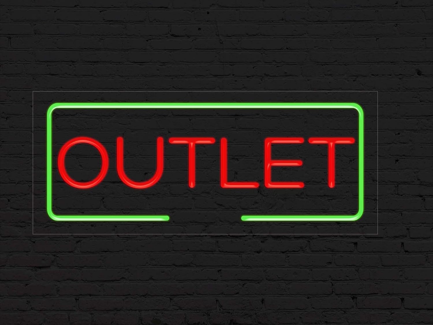 Amazon.com : Outlet Neon Sign for Retail Displays | Value priced LED ...