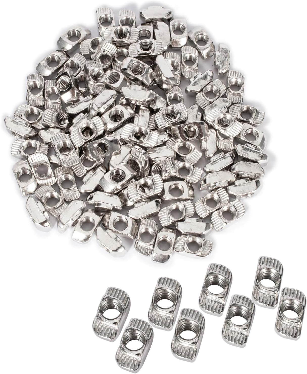 Amazon.com: 100 PCS M5 T-Nuts, T Slot Nut, T Slot-Nut for 2020 Aluminum ...