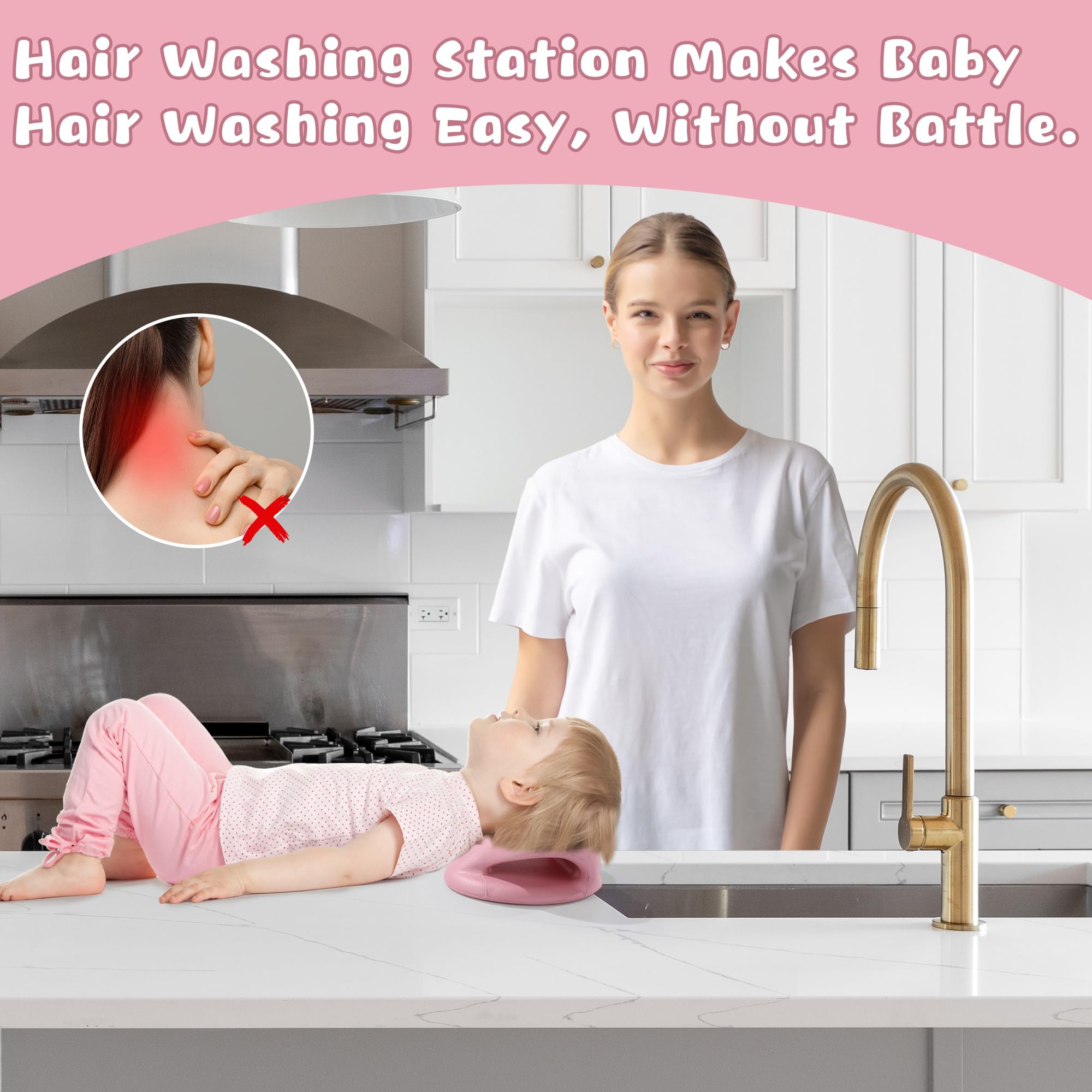 Snapklik.com : MABOZOO Hair Washing Station For Kids, Sink Hair Washing ...