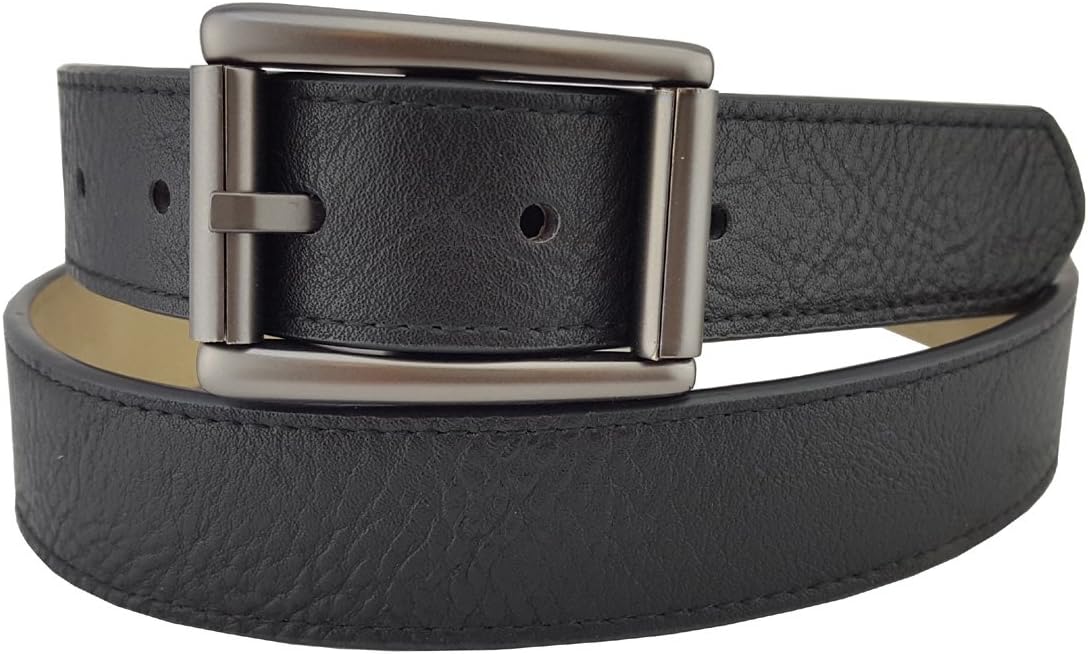 Axesoria Vegan Leathrette Jean Belt with Matte Pearlized Black Buckle ...