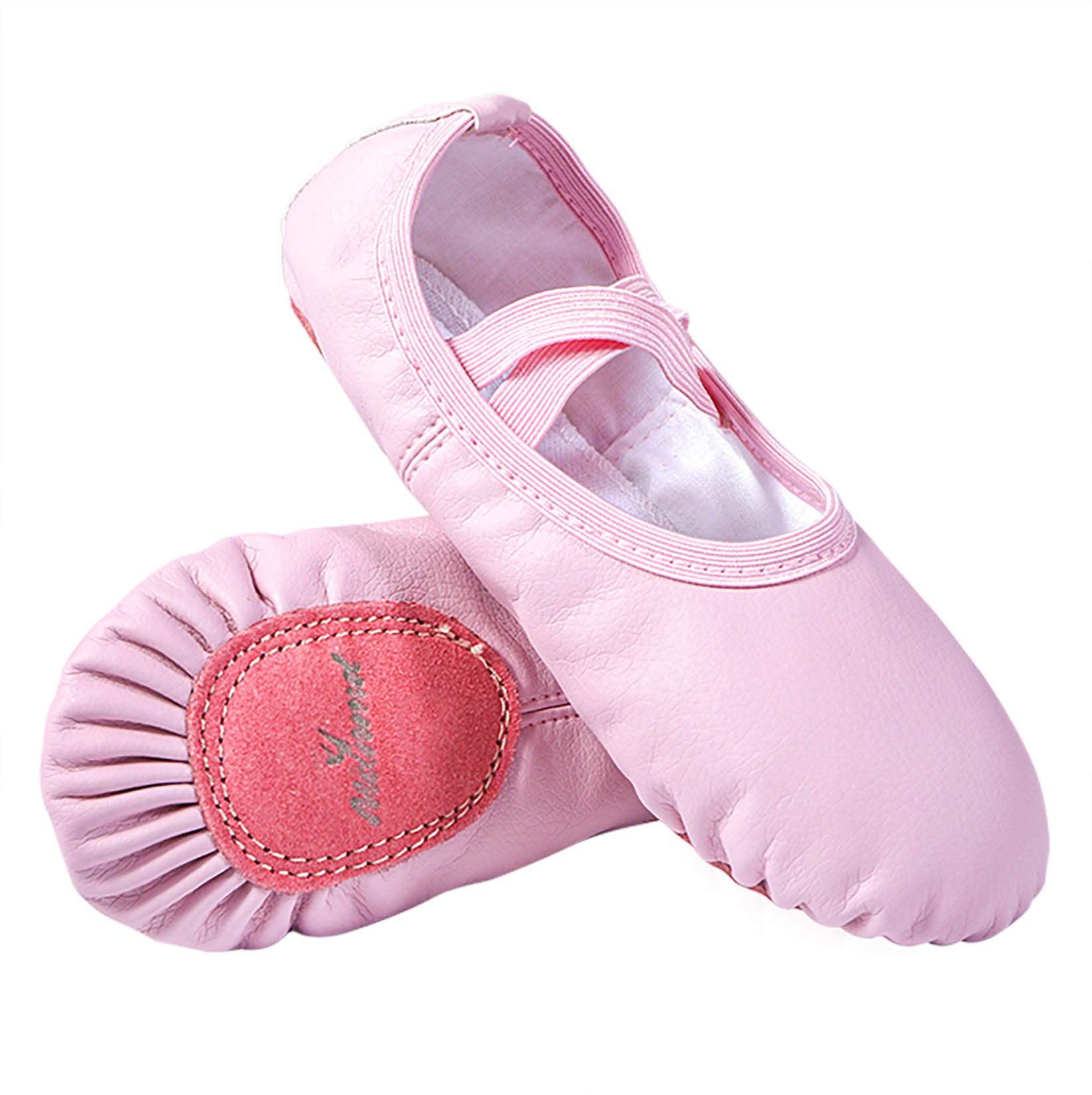 Snapklik.com : MdnMd Girls Leather Sole Dance Ballet Shoes Slipper For ...