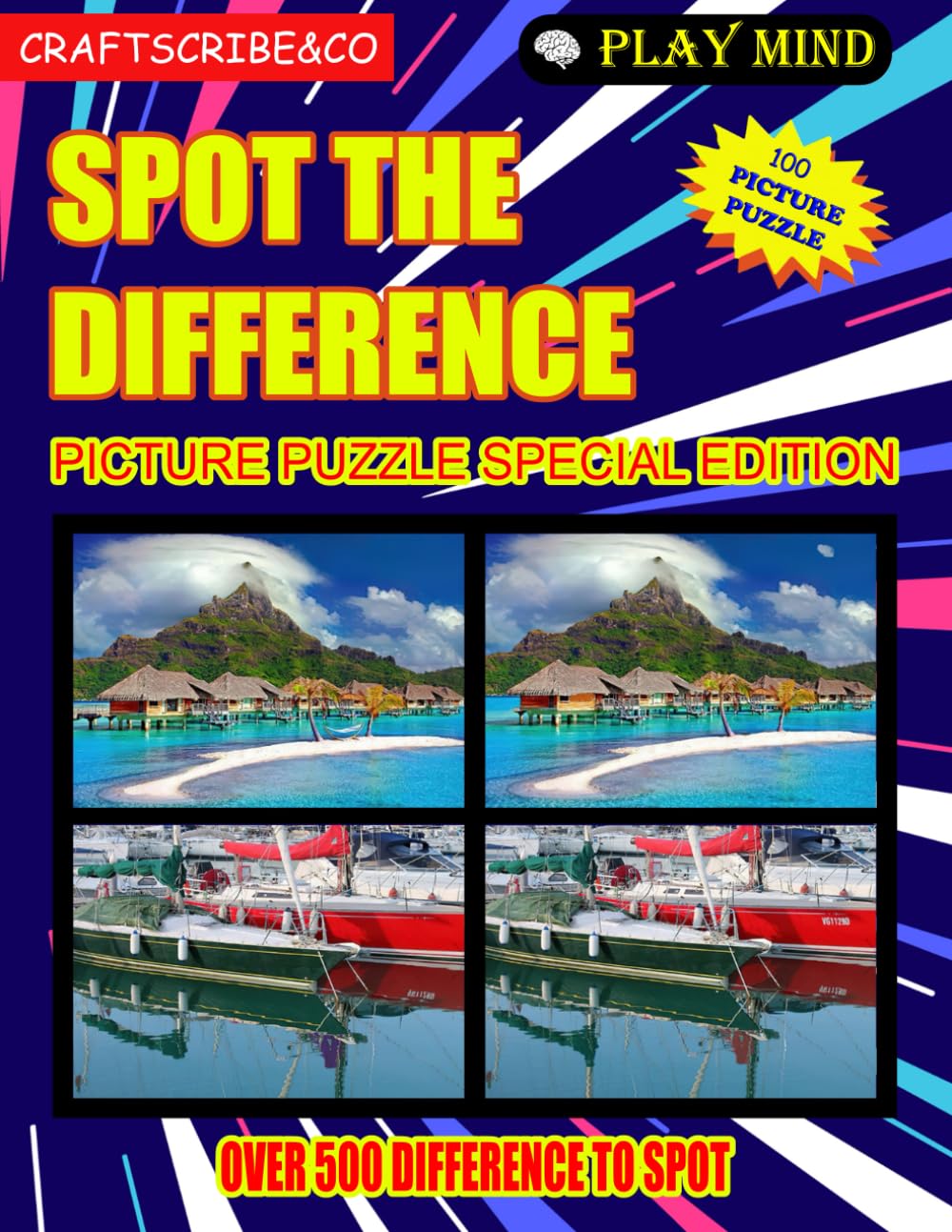 Play Mind - Spot The Difference Book Picture Puzzle Special Edition 100 ...