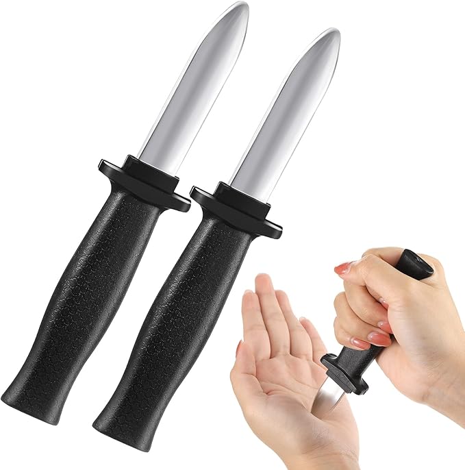 Skylety 2 Pcs Disappearing Dagger Retractable Fake Dagger Plastic Blade ...