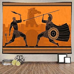 Amazon.com: Ine Ive Ancient Greek Mythology Tapestry Greece Warrior ...