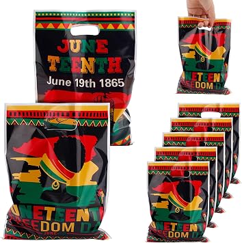 Amazon.com: BOXOB 50pcs Juneteenth Paper Bags, Freedom Day Party Gift ...