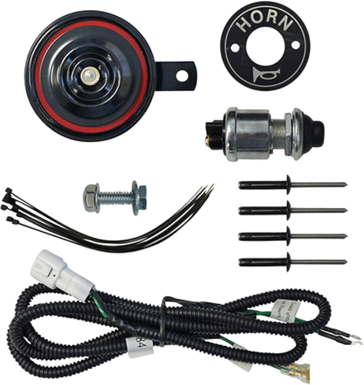 Amazon.com: Red Hawk LGT-651 Horn Kit For E-Z-GO Golf Carts : Automotive