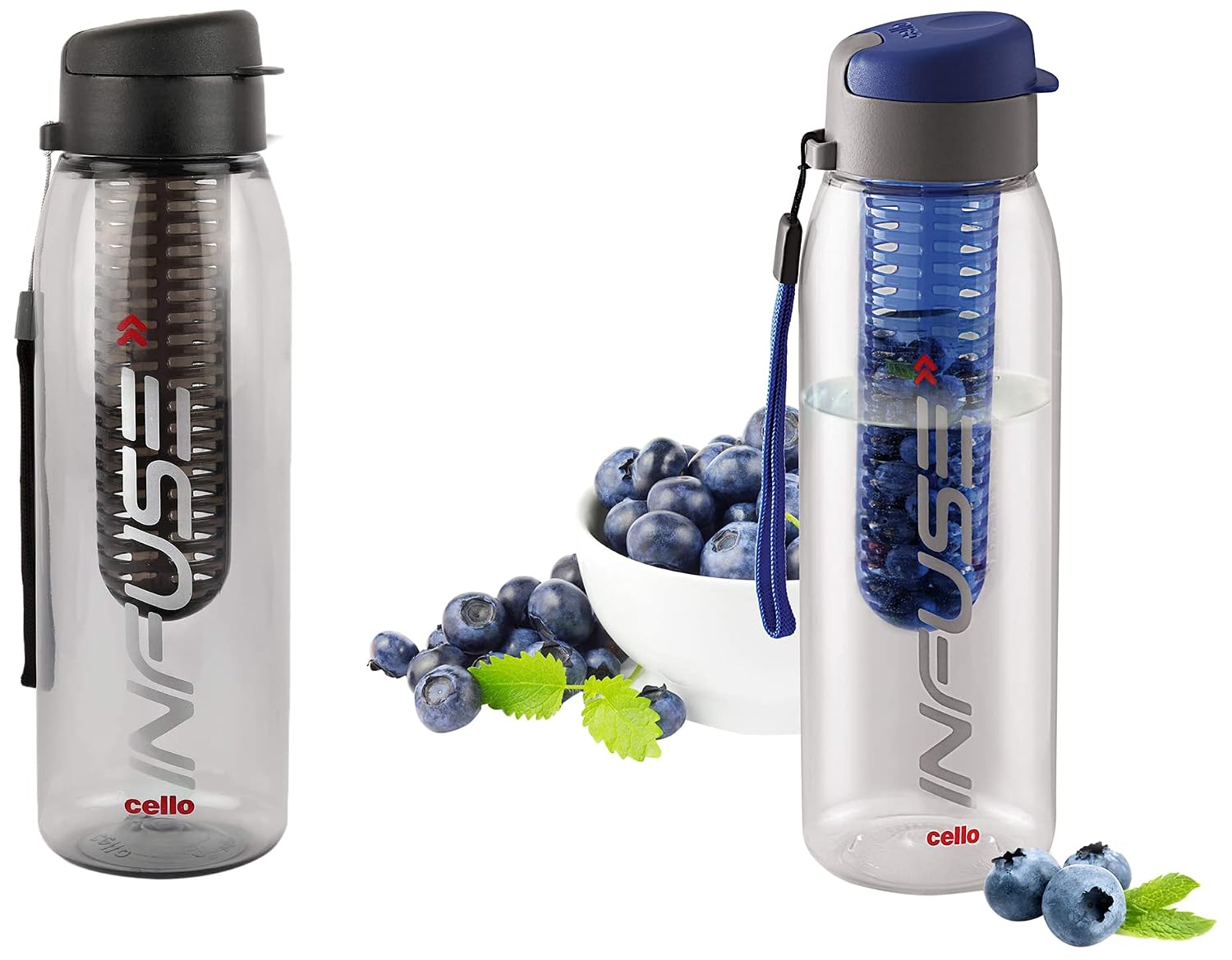 Cello Plastic Water Bottle, 2 Pc : Amazon.in: Home & Kitchen