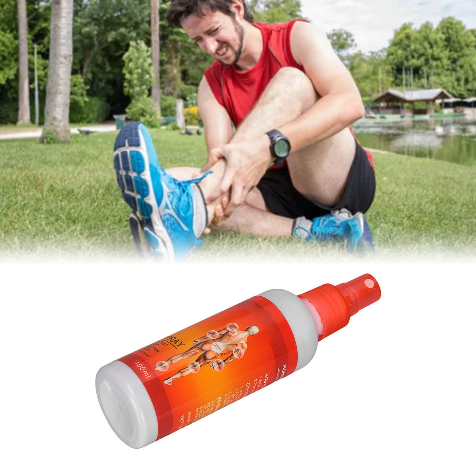 100ml Pain Relief Spray Stop Pain Numbing Spray Lidocaine Spray ...