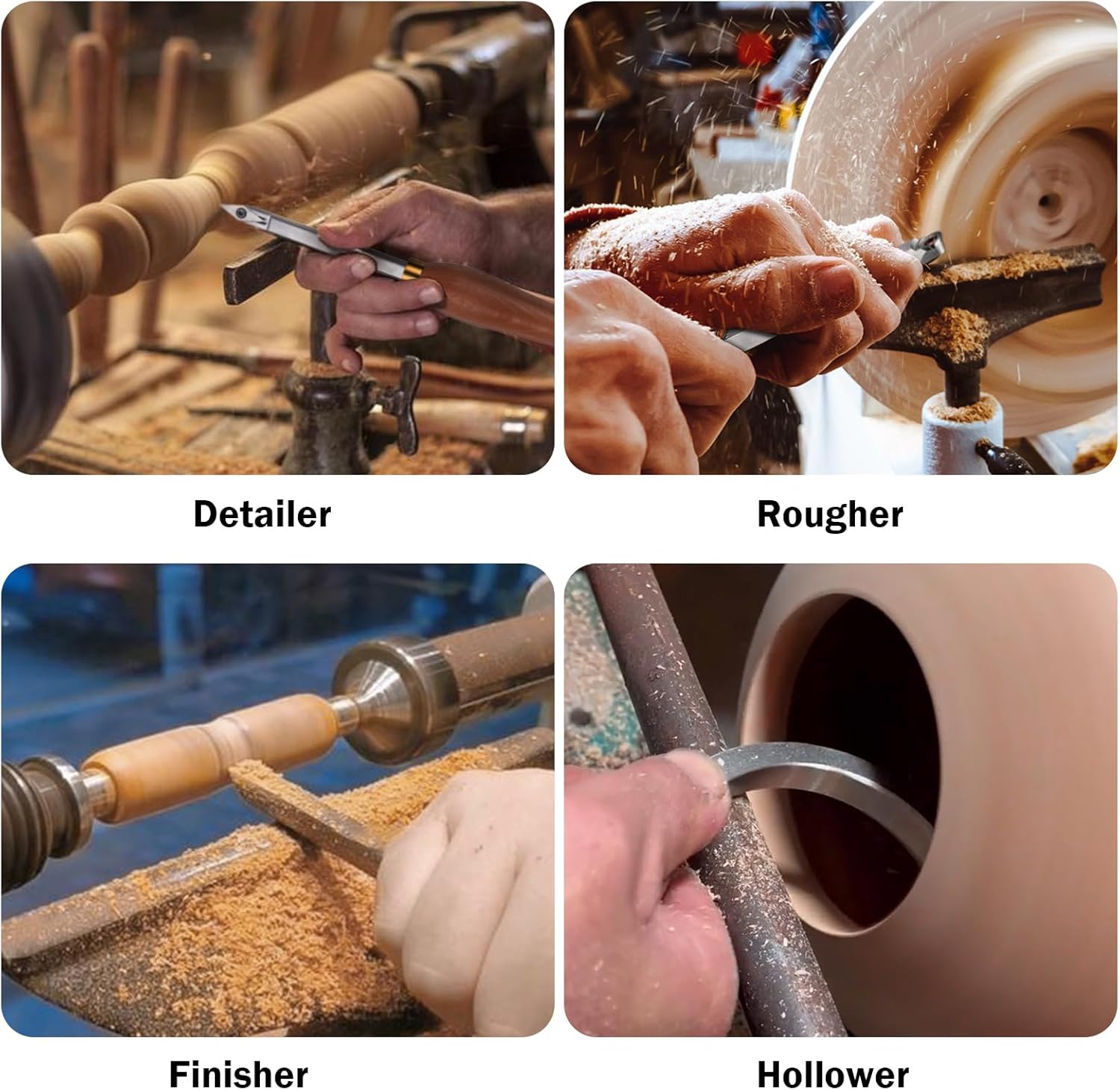 Herramientas de torneado de torno de madera, juego de herramientas de ...