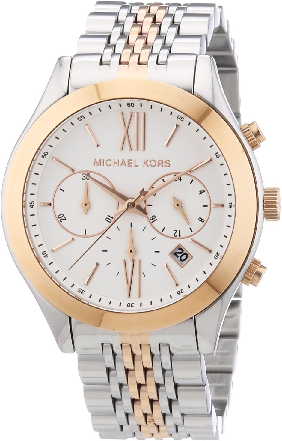 Amazon.co.jp: Michael Kors (マイケルコース) Brookton Two-Tone ステンレススチール ...