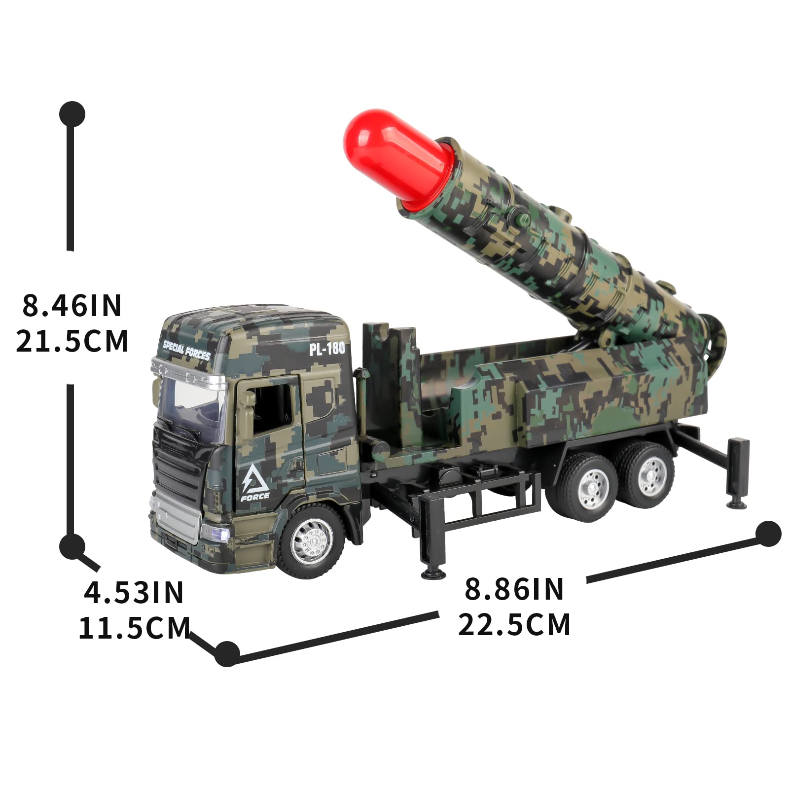 Toy Tank With Missiles Military Missile Launcher Toy Vehicle - Pull ...