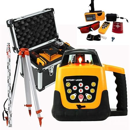 Iglobalbuy Self Leveling Rotary Laser Level System Kit w/ Surveying ...