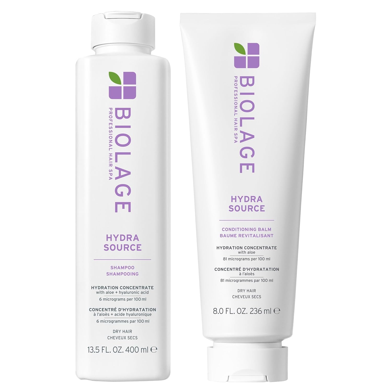Amazon.com: Biolage Hydra Source Shampoo & Conditioning Balm Set ...