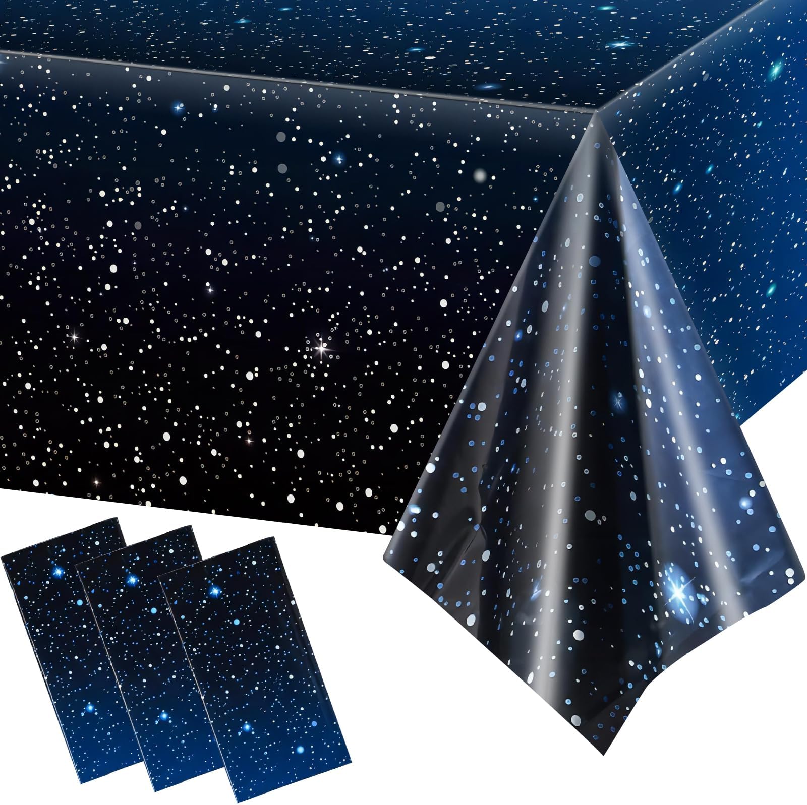 Amazon.com: Gatherfun Space Tablecloth Space Stars Theme Party Supplies ...