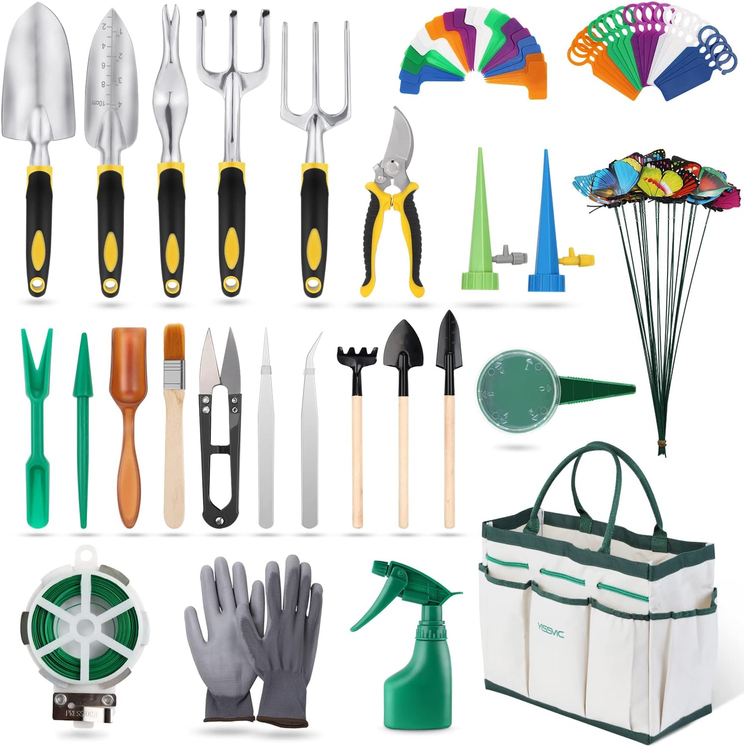 Amazon.com : YISSVIC Garden Tools Set 84 Piece, Succulent Tools Set ...