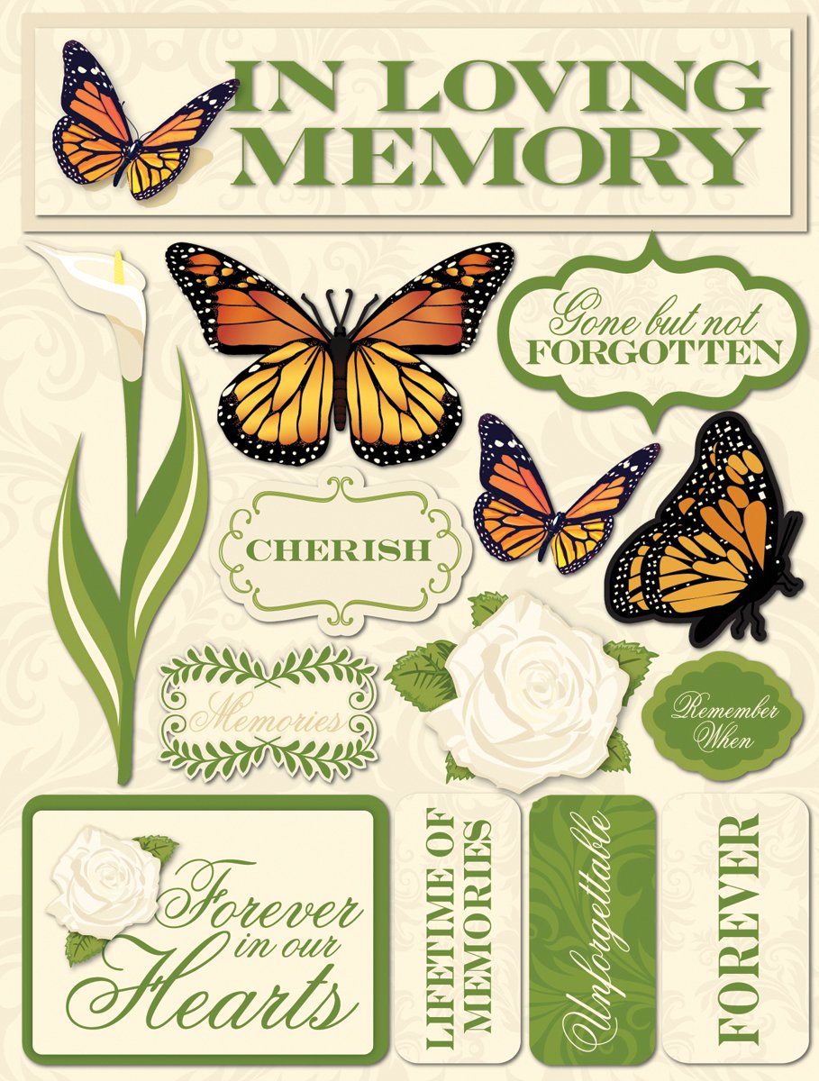 Amazon.com: Reminisce 481172 Signature Dimensional Stickers 4.5 in. x 6 ...