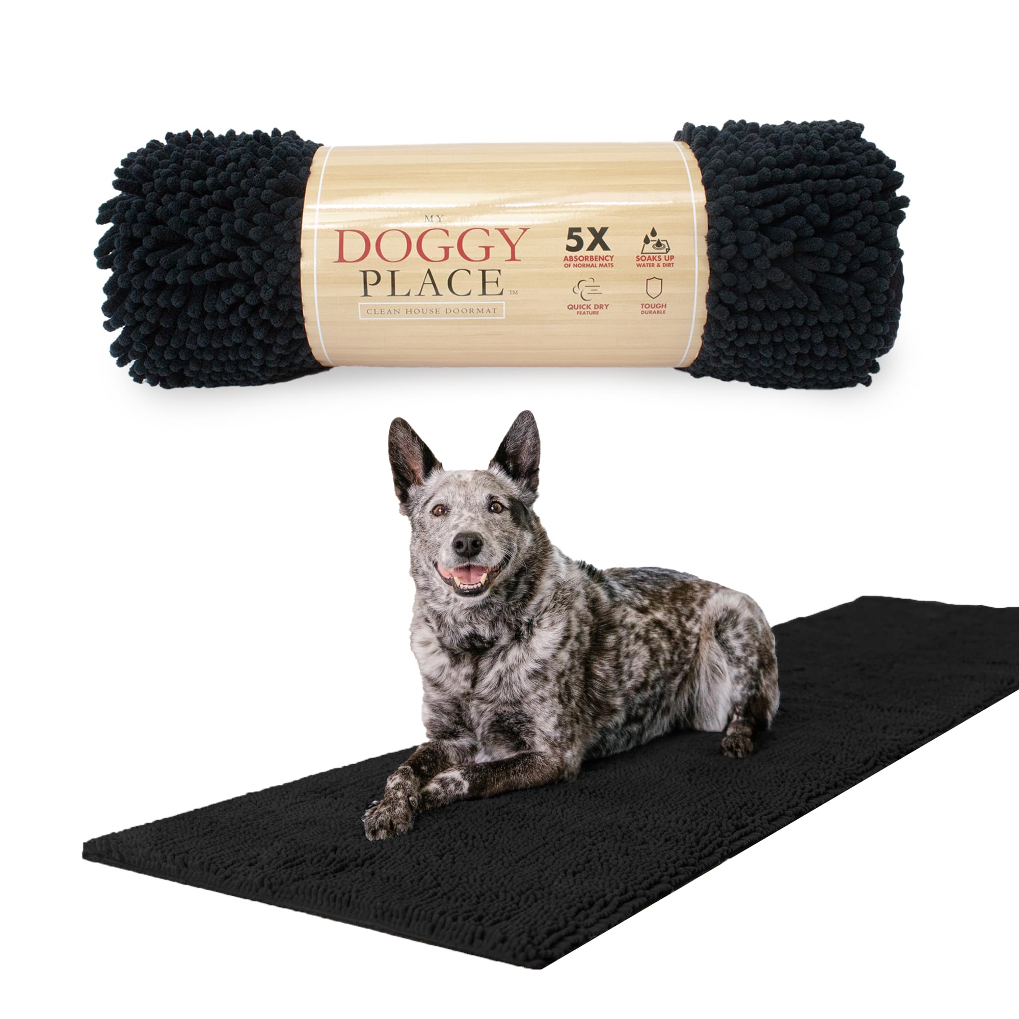 Amazon.com : My Doggy Place Microfiber Dog Mat for Muddy Paws, 8' x 2 ...