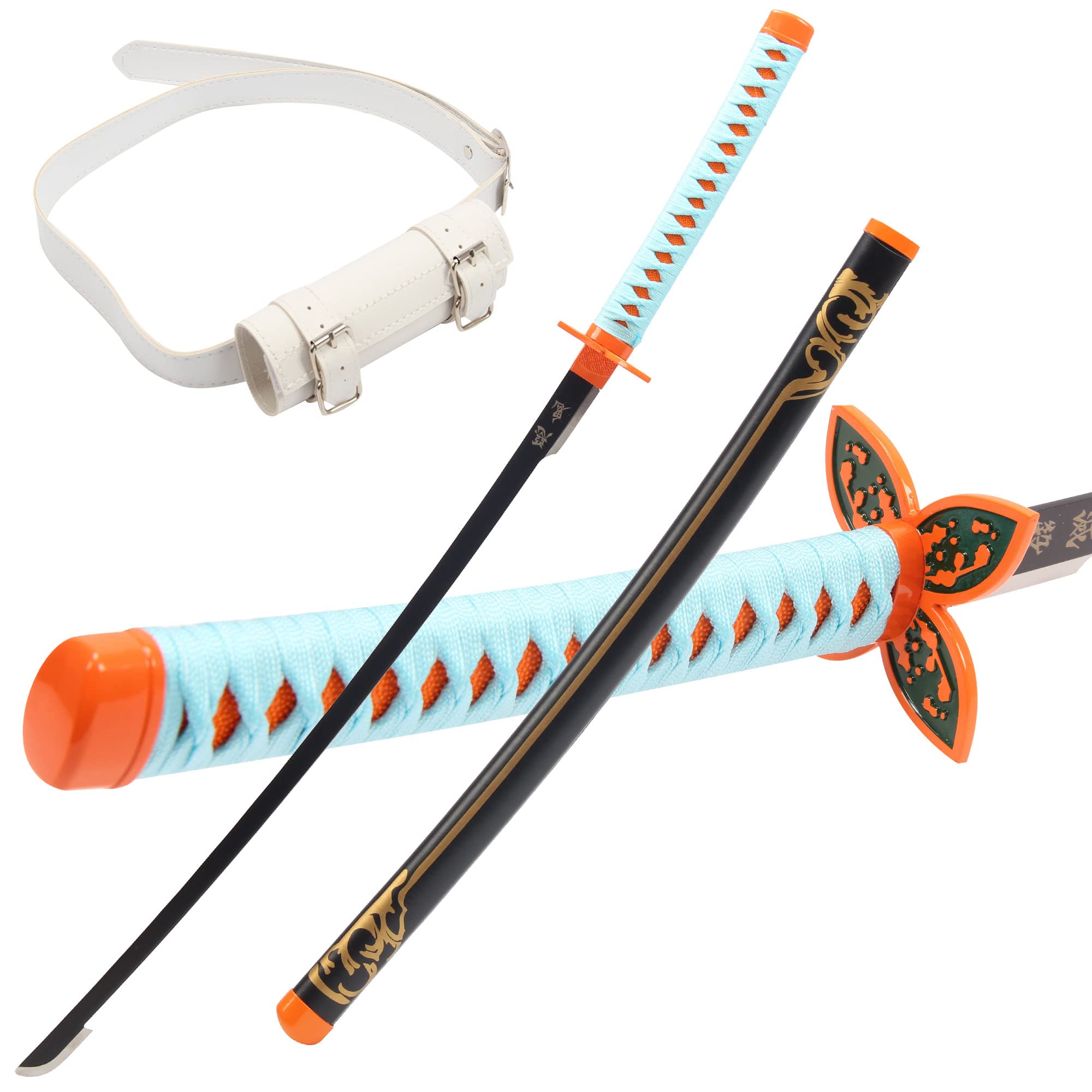 Handmade Demon Slayer Sword Anime Real Metal Carbon Steel Samurai ...