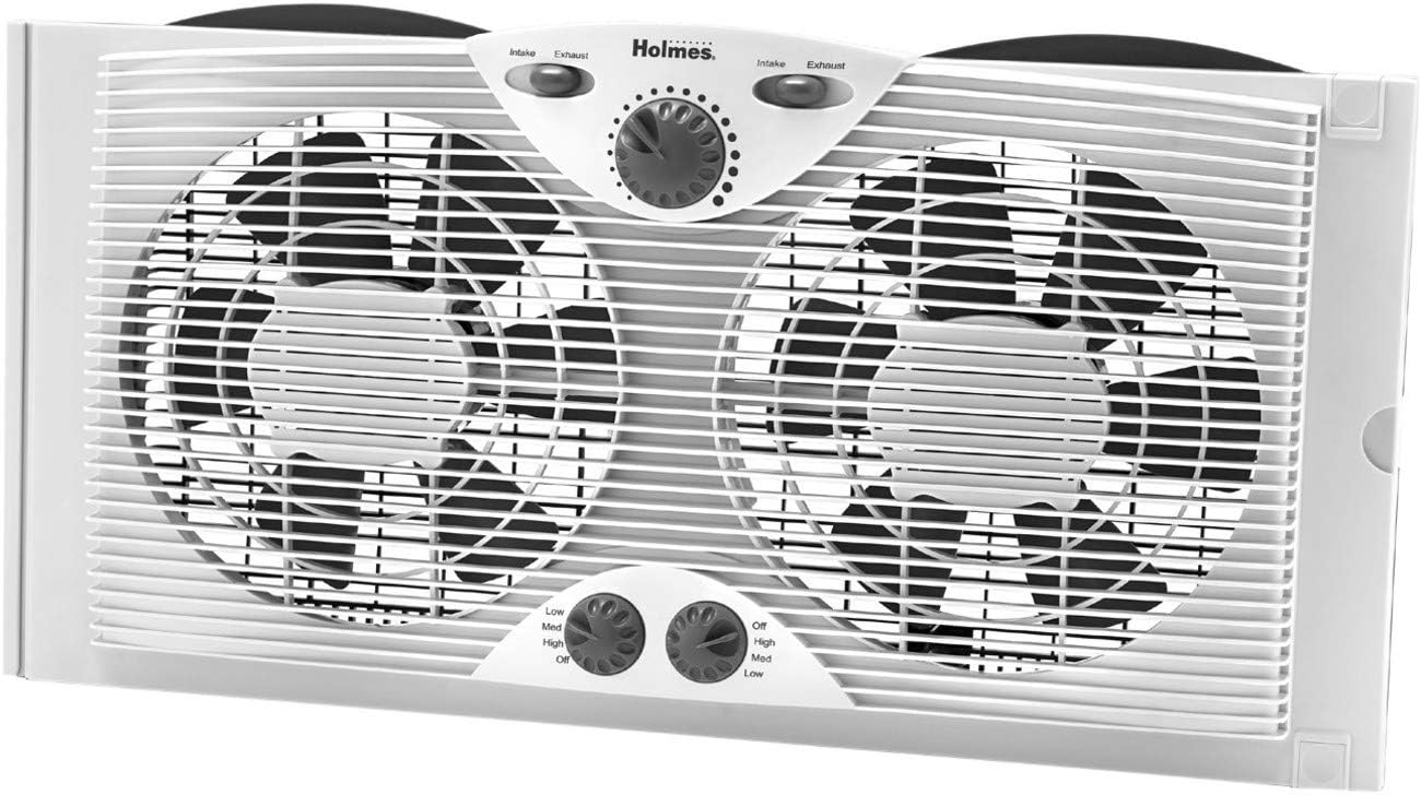 Amazon.com: EUROSTAR Twin Window Fan, White (33 INCH) : Home & Kitchen
