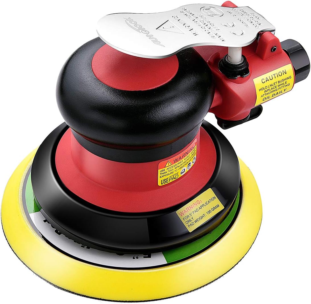 Professional Air Random Orbital Palm Sander, Dual Action Pneumatic ...