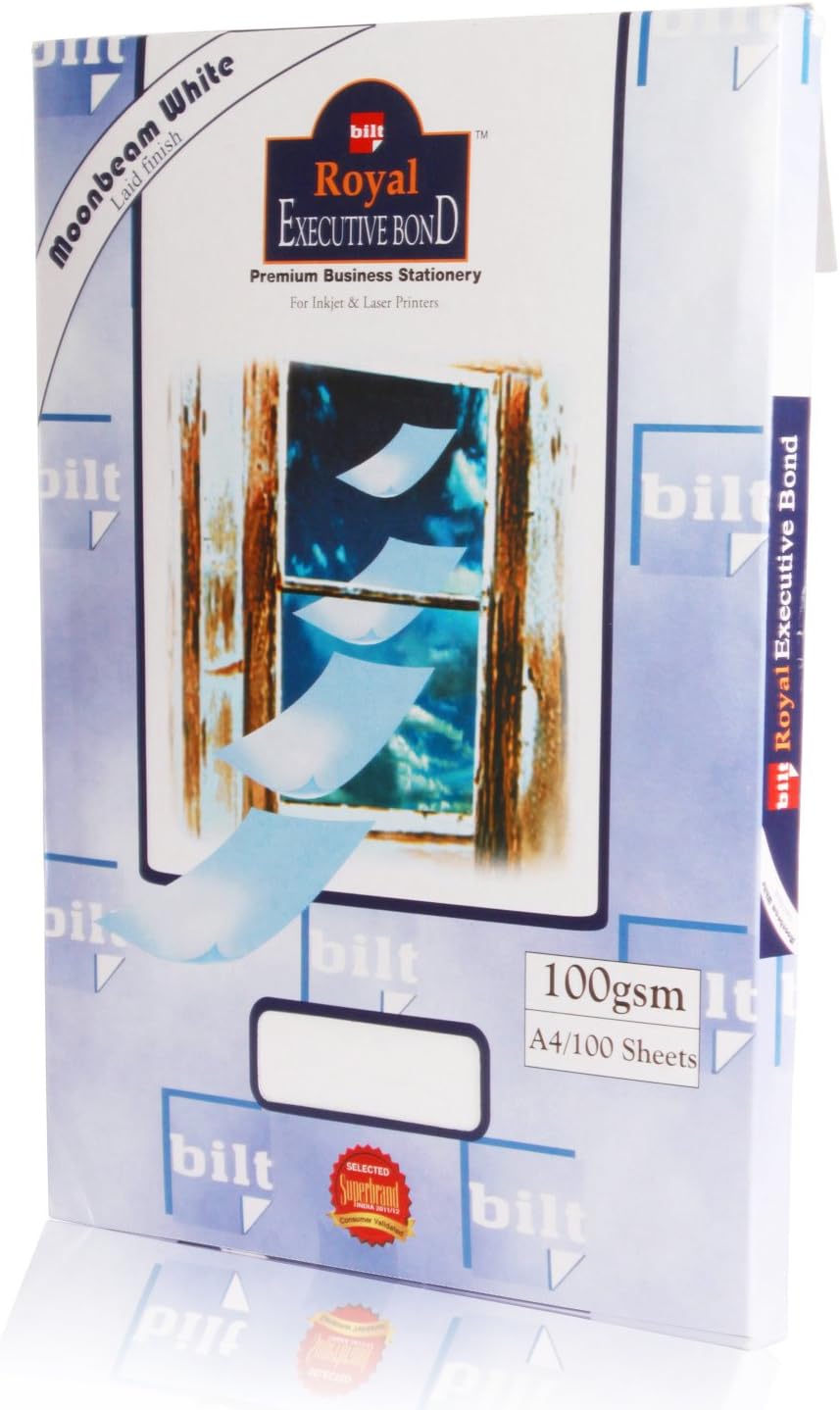 Bilt Royal Executive Bond Paper - A4, 100 GSM, Moonbeam : Amazon.in ...