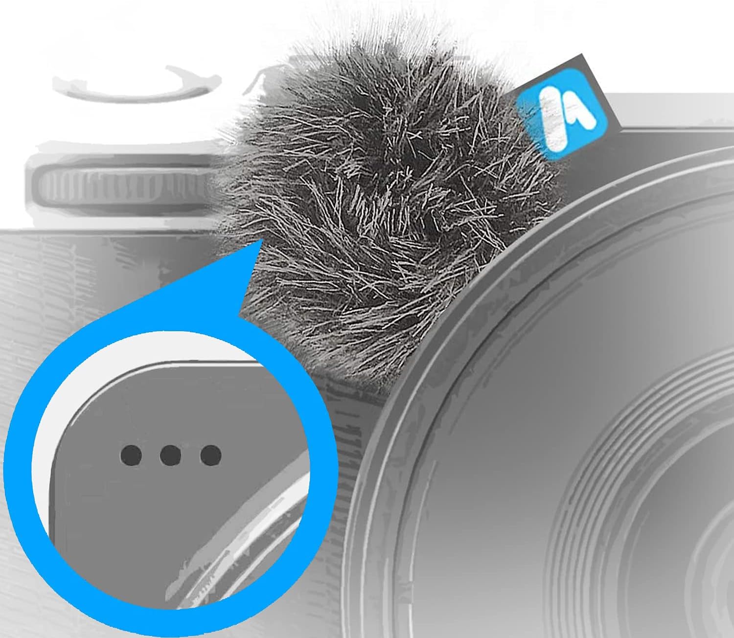 Amazon.com: Micover 1" Round Stickover Mini Universal Windscreen for ...