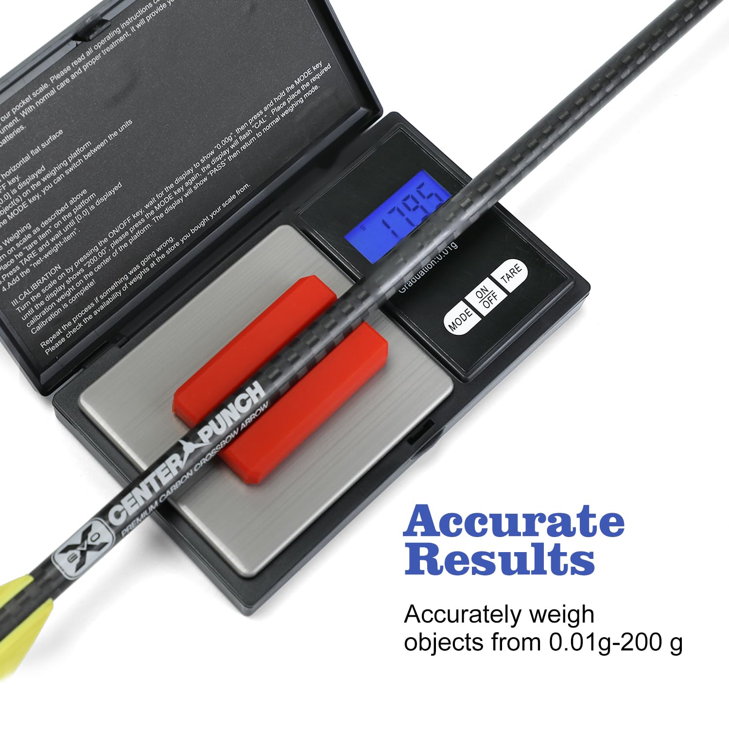 Snapklik.com : LWANO Portable Arrow Scale, Accurate Digital Grain/Weigh Archery Scale